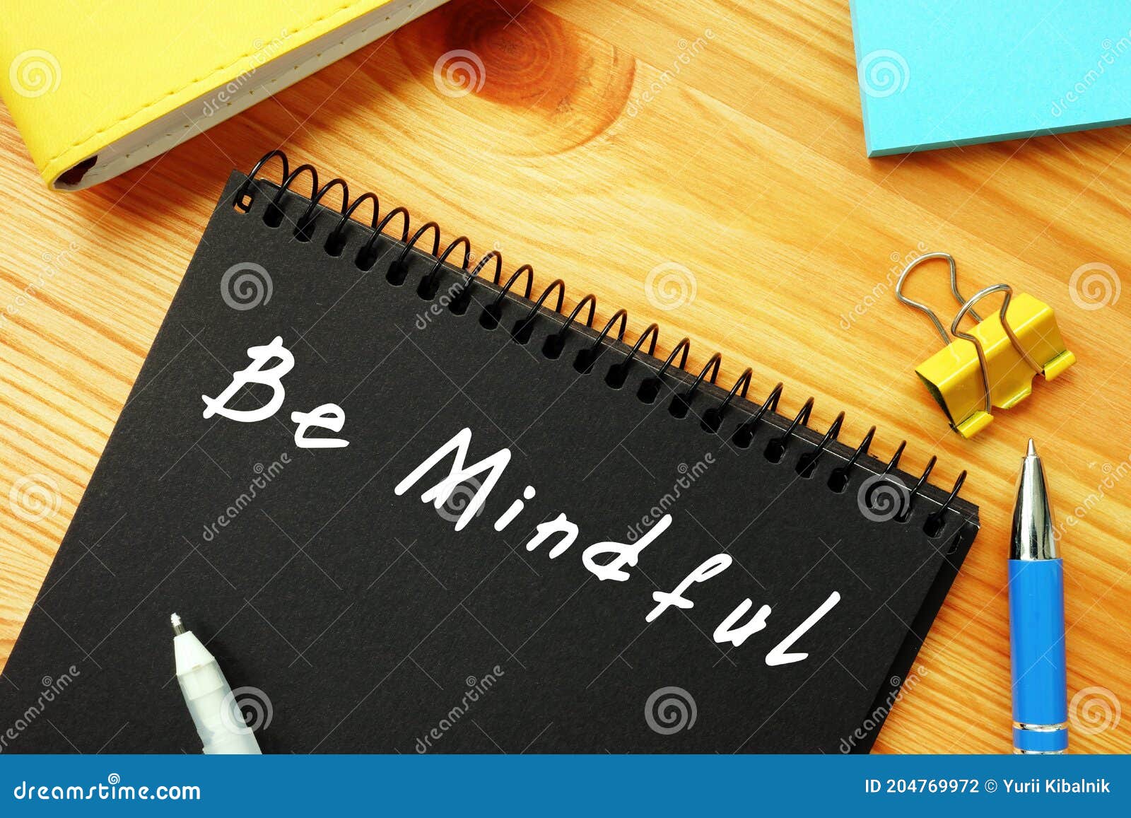Financial Concept about Be Mindful with Sign on the Page Stock Photo ...