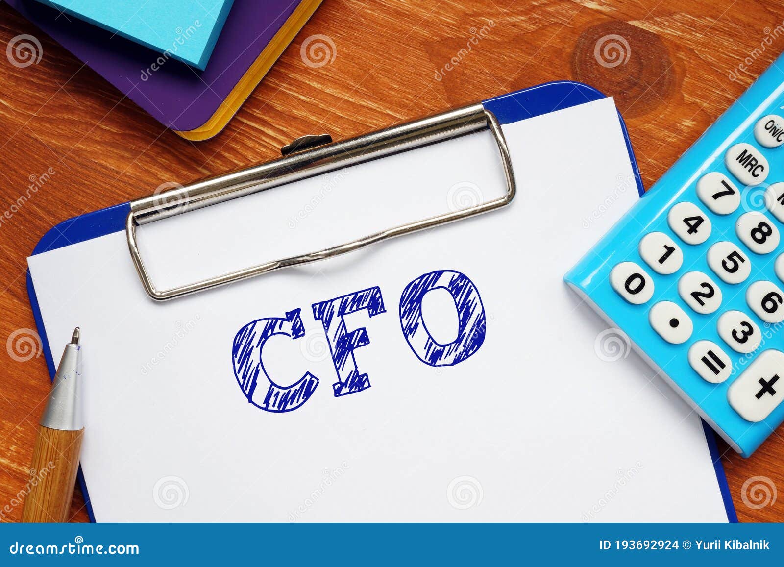 Financial Concept about CFO with Sign on the Page Stock Photo - Image ...