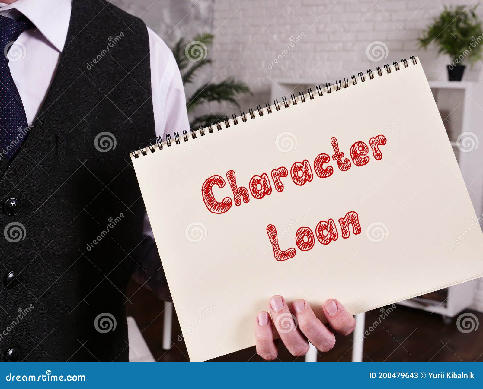 Financial Concept about Character Loan with Phrase on the Piece of ...