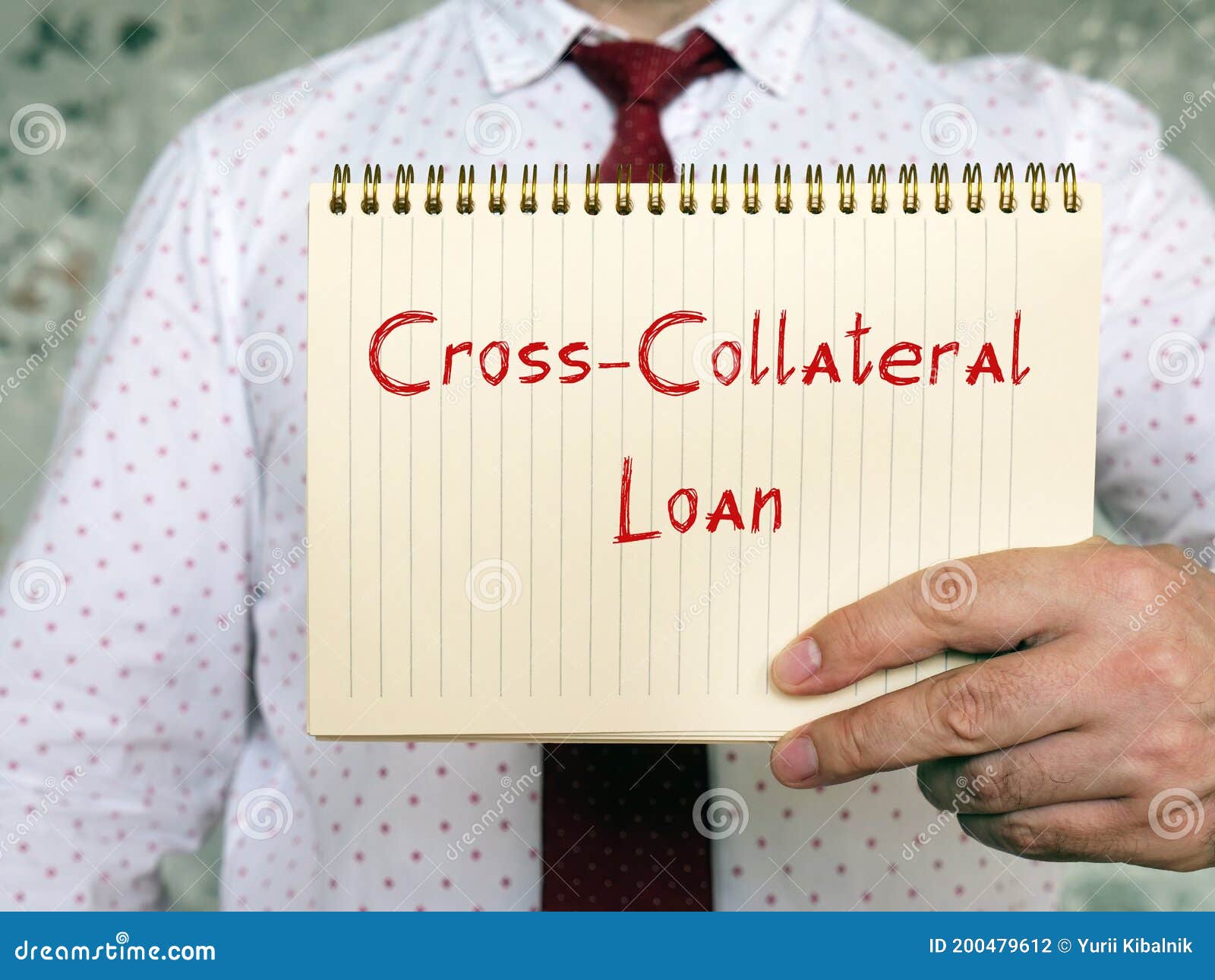 Financial Concept about Cross-Collateral Loan with Phrase on the Sheet ...