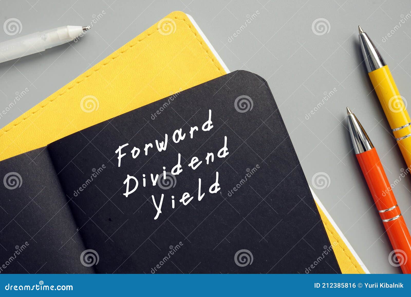 Financial Concept about Forward Dividend Yield with Inscription on the ... Financial Concept about Forward Dividend Yield with Inscription on the ...