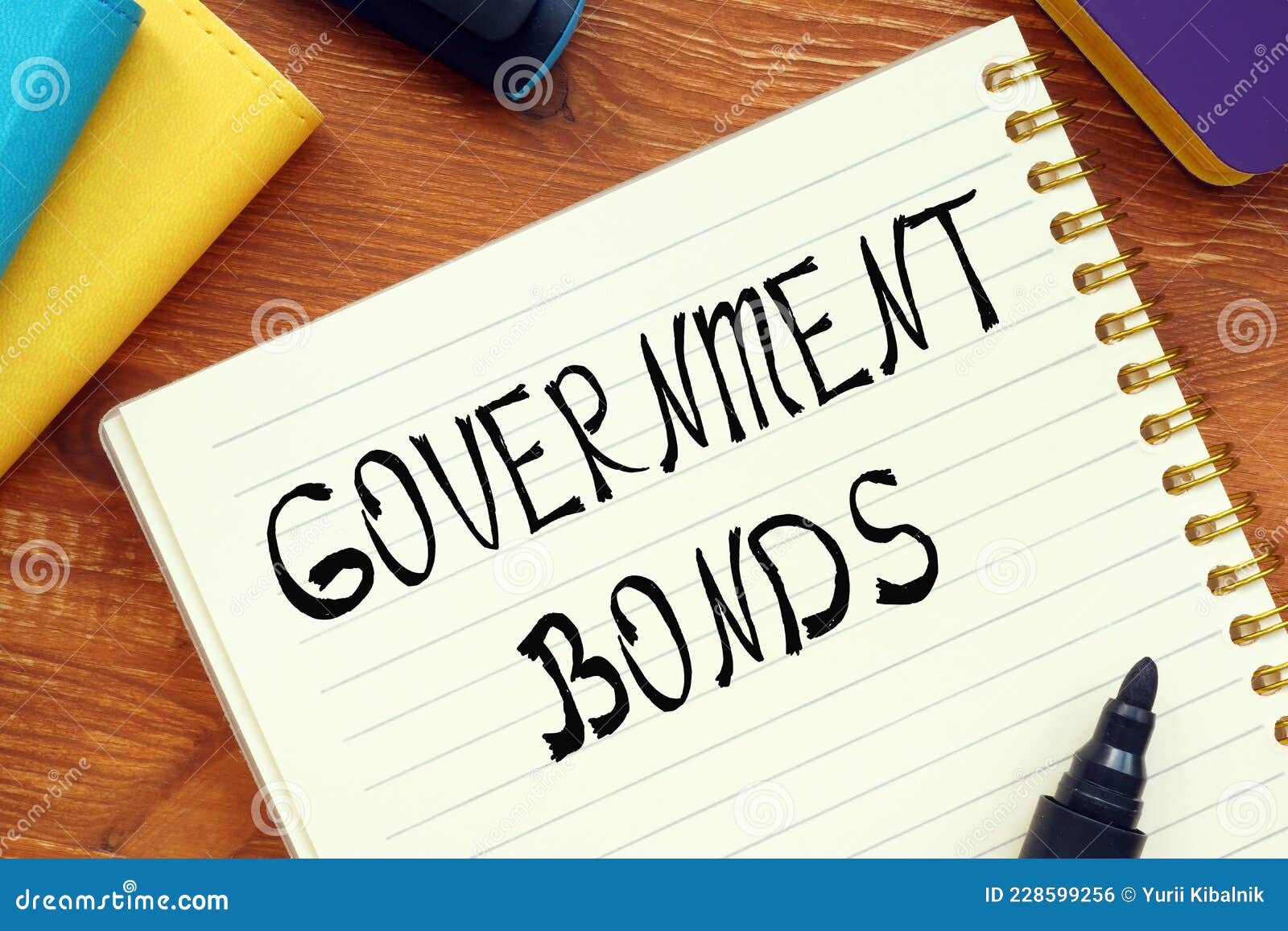 Financial Concept about GOVERNMENT BONDS Question Marks with Phrase on ...