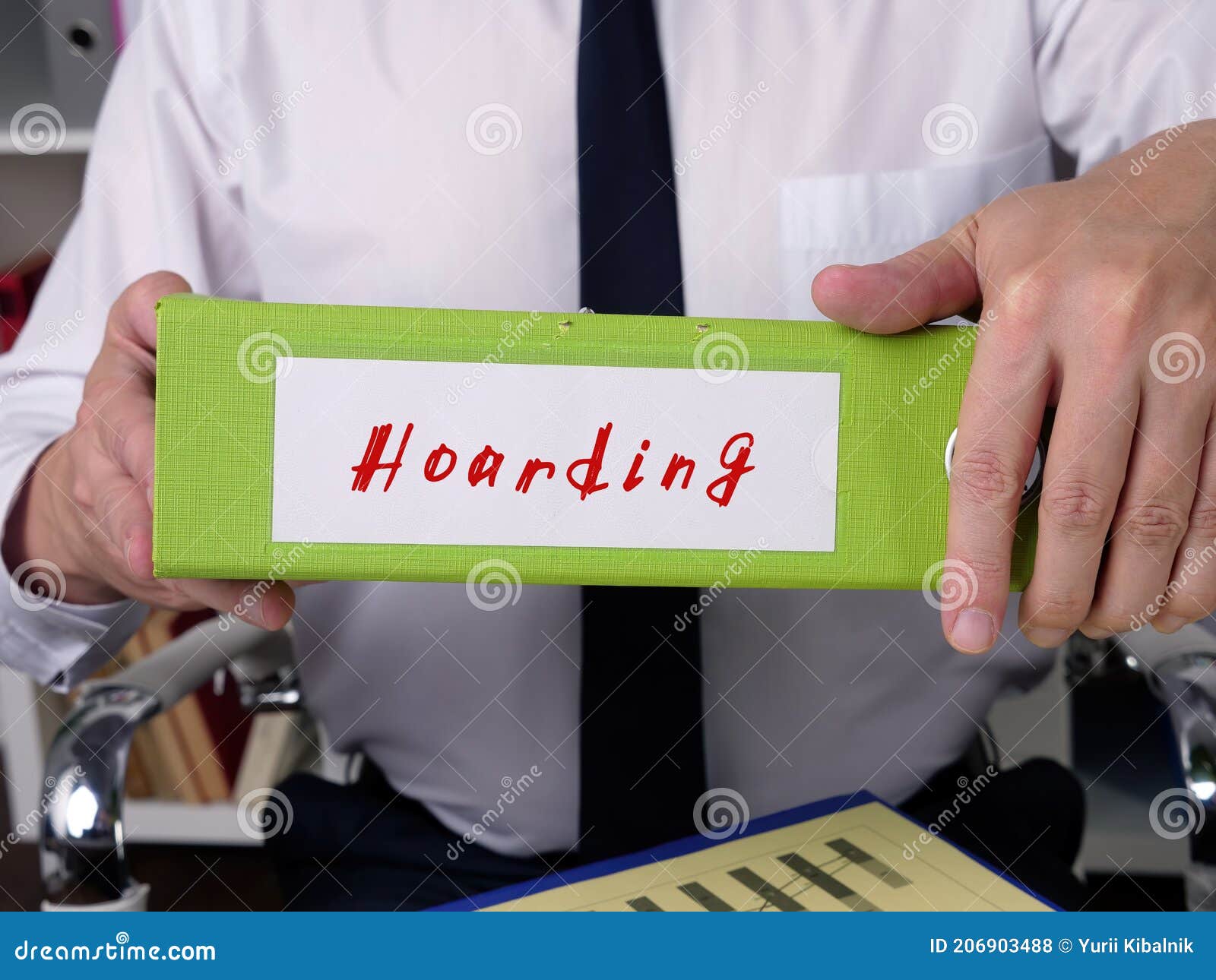 Financial Concept about Hoarding with Phrase on the Page Stock Photo ...