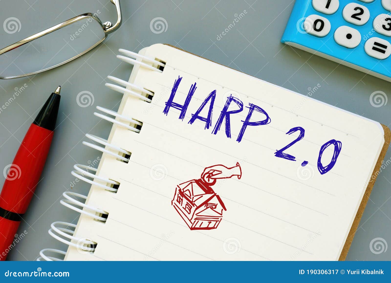 Financial Concept about Home Affordable Refinance Program HARP 2.0 with ...