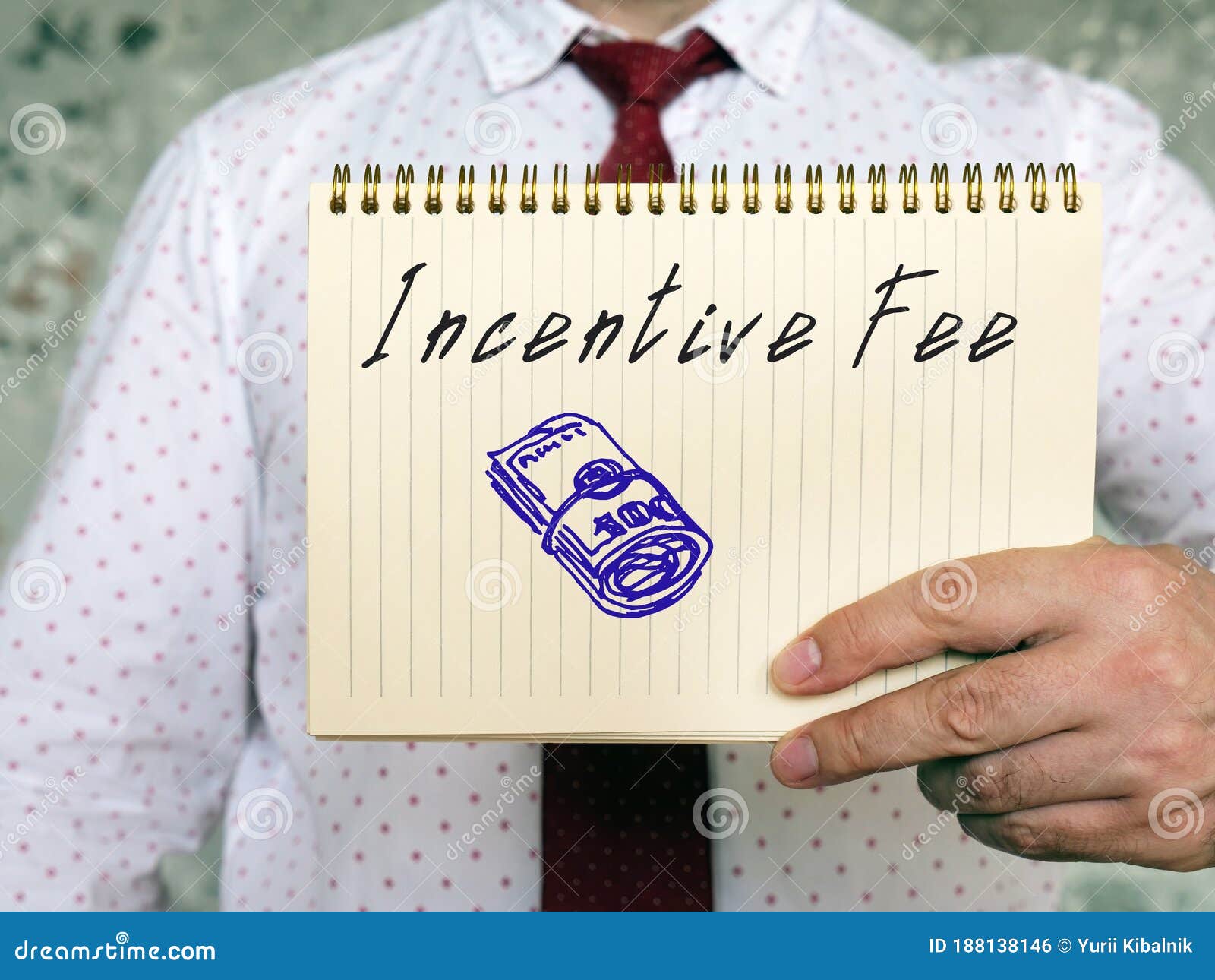 Financial Concept about Incentive Fee with Sign on the Page Stock Photo ...