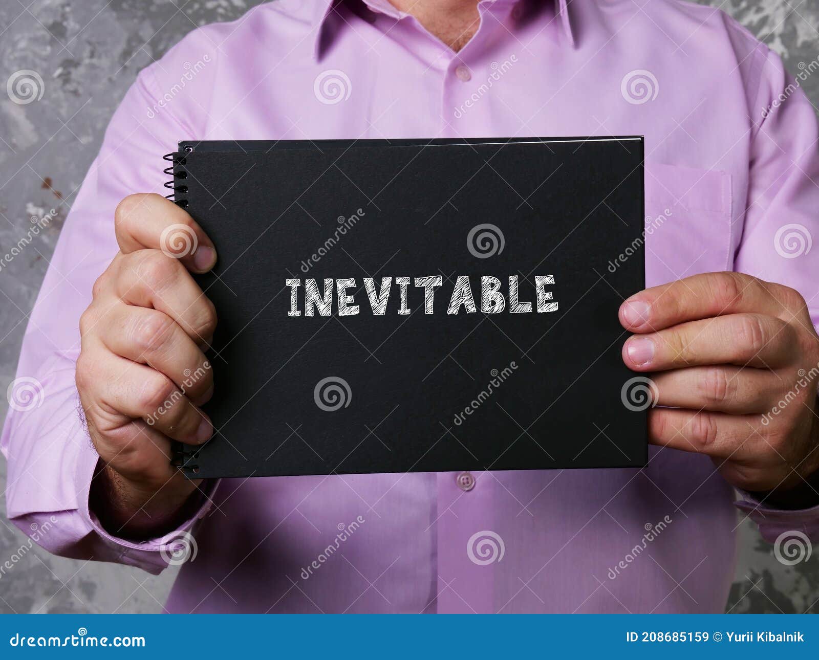 Financial Concept about INEVITABLE with Sign on the Piece of Paper ...