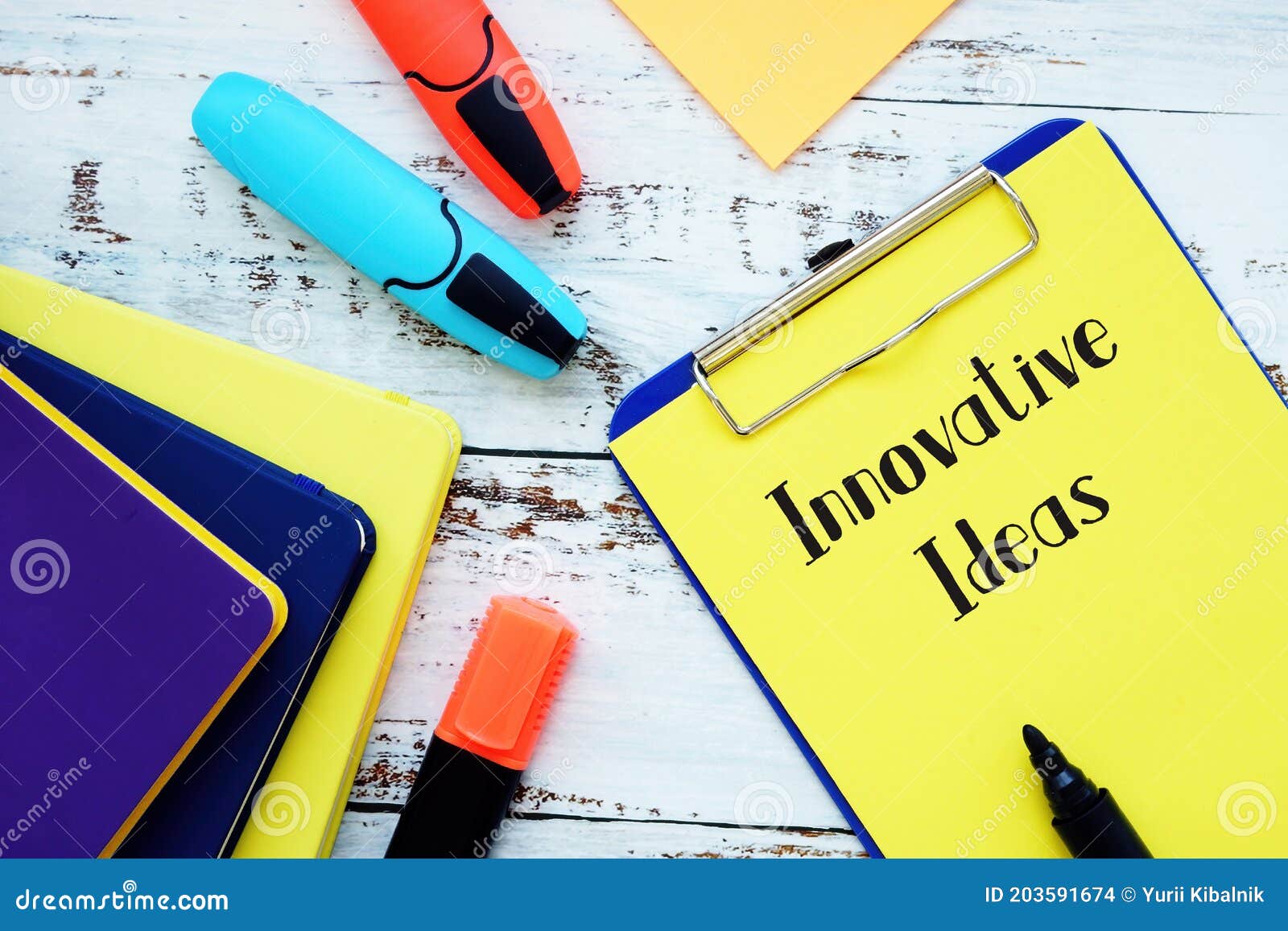 Financial Concept about Innovative Ideas with Inscription on the Sheet ...