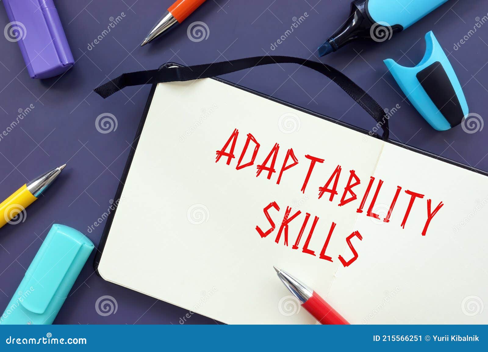 Adaptability Skills Written By Man On The Sheet Royalty-Free Stock ...