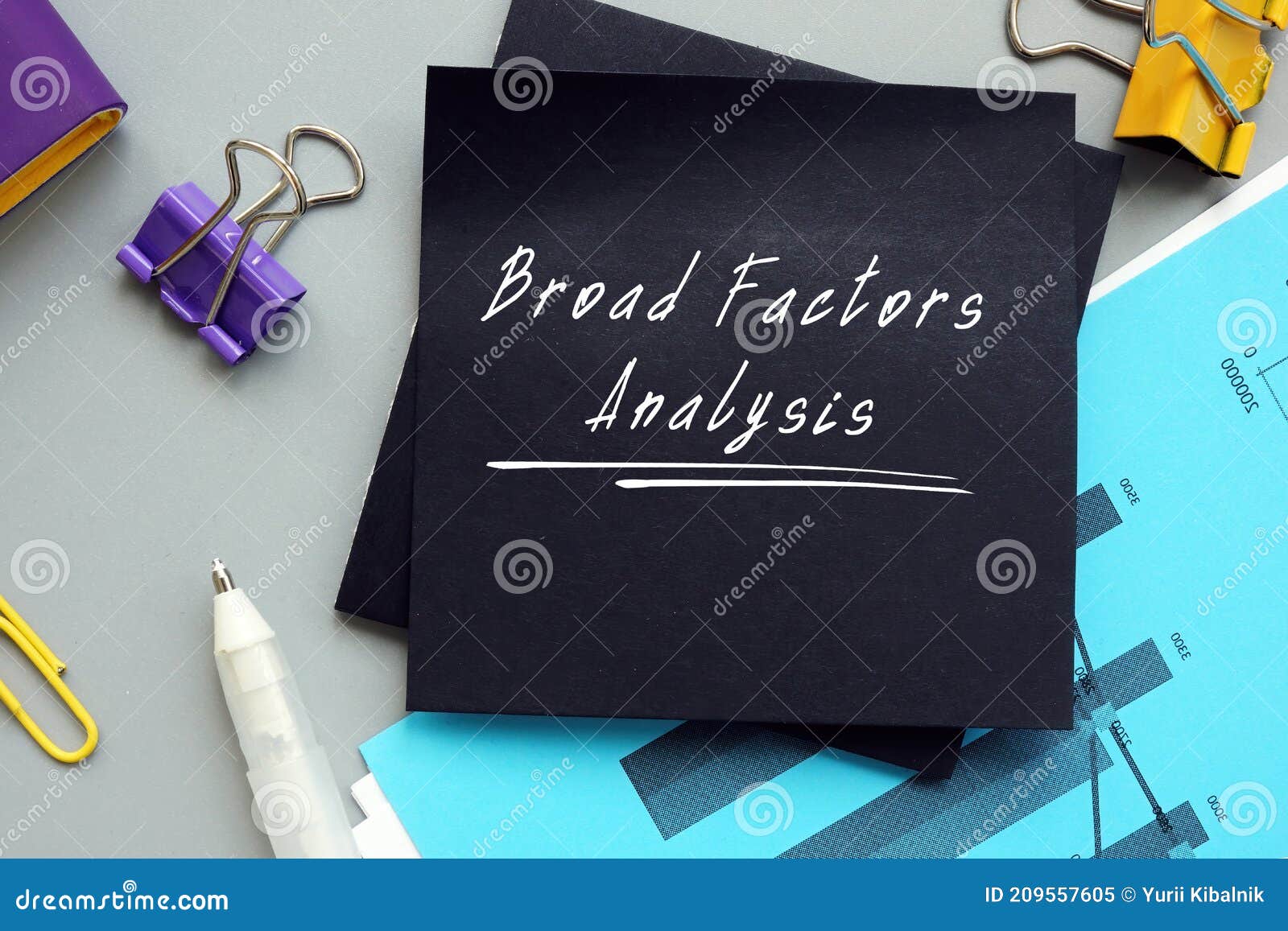 Financial Concept Meaning Broad Factors Analysis with Inscription on ...