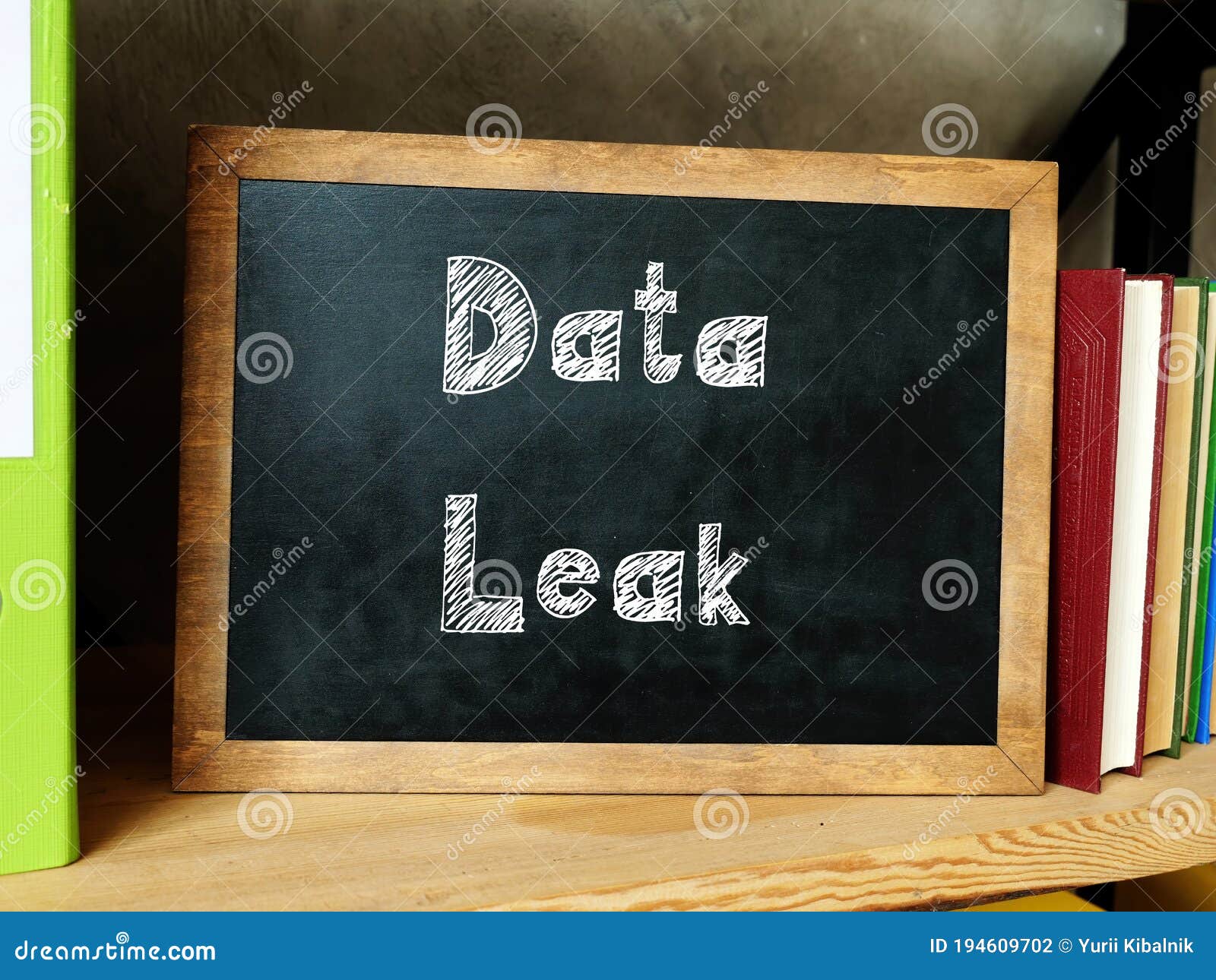 Financial Concept Meaning Data Leak with Inscription on the Sheet Stock Photo - Image of ...