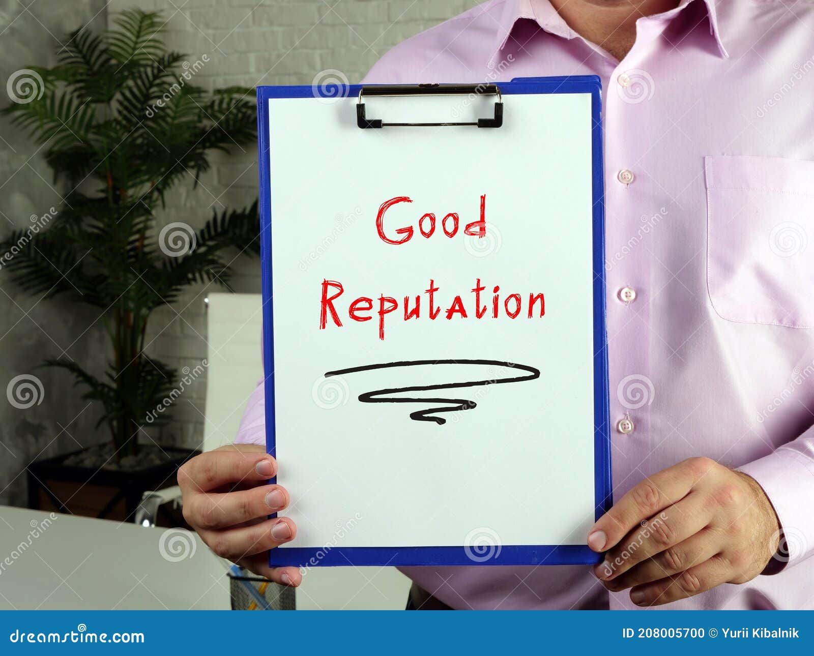 Financial Concept Meaning Good Reputation with Phrase on the Sheet ...