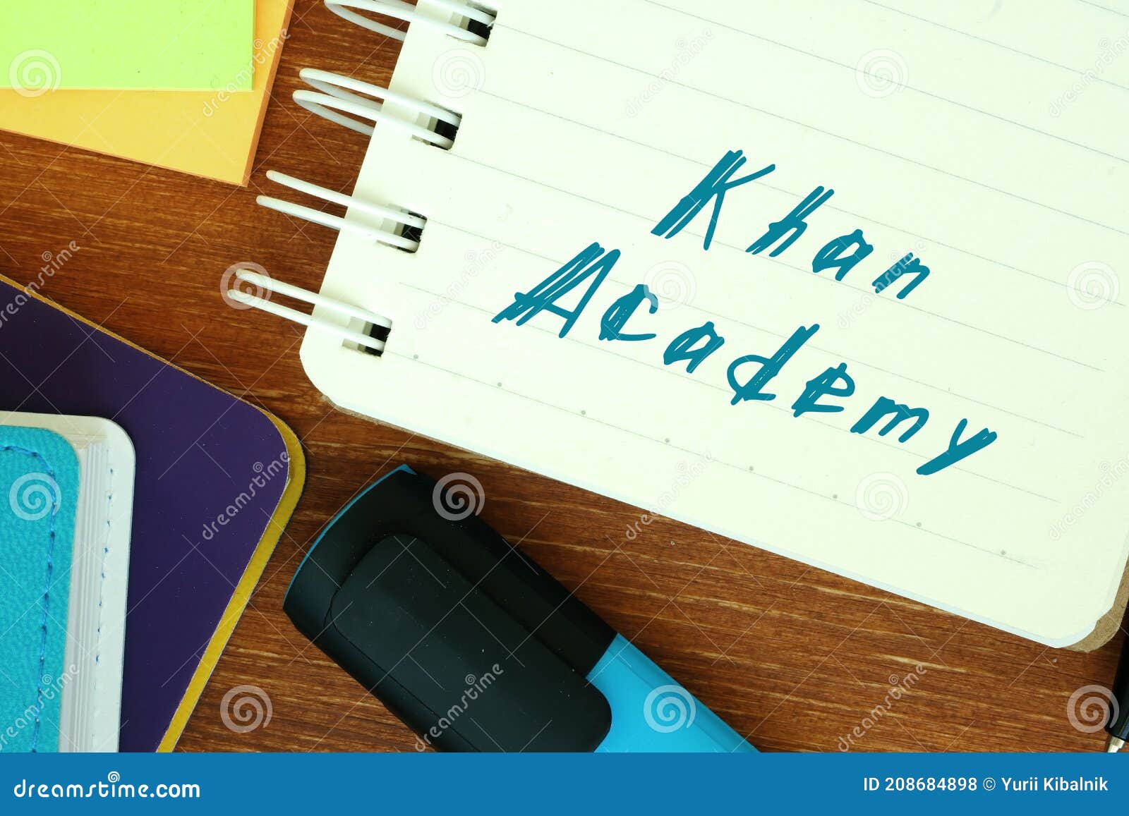 Financial Concept Meaning Khan Academy with Phrase on the Piece of ...