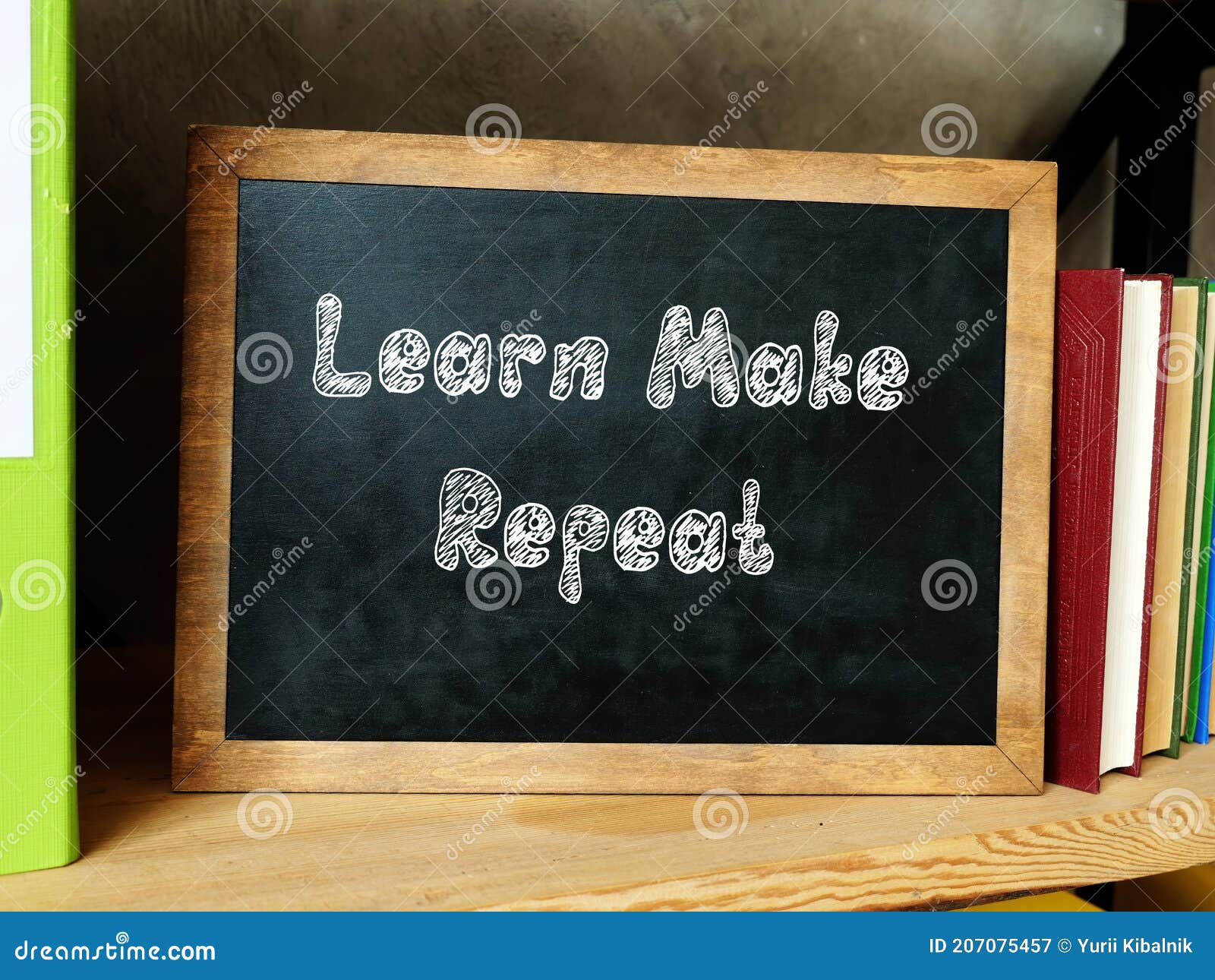 Financial Concept Meaning Learn Make Repeat with Sign on the Sheet ...