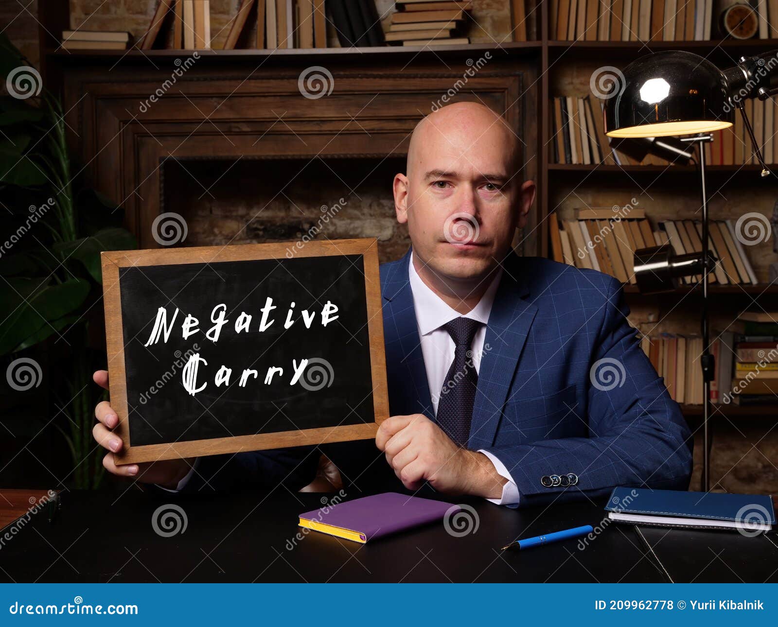 Financial Concept Meaning Negative Carry with Sign on Chalkboard Stock ...