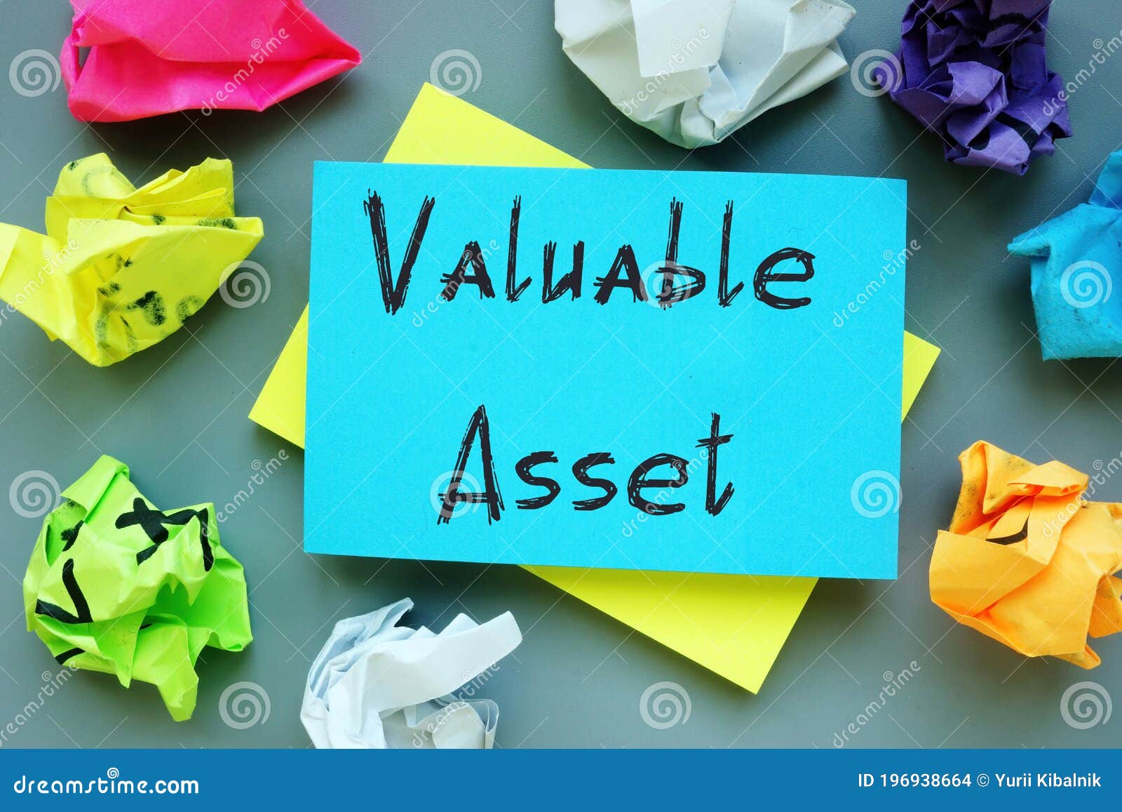 Financial Concept Meaning Valuable Asset with Sign on the Sheet Stock ...