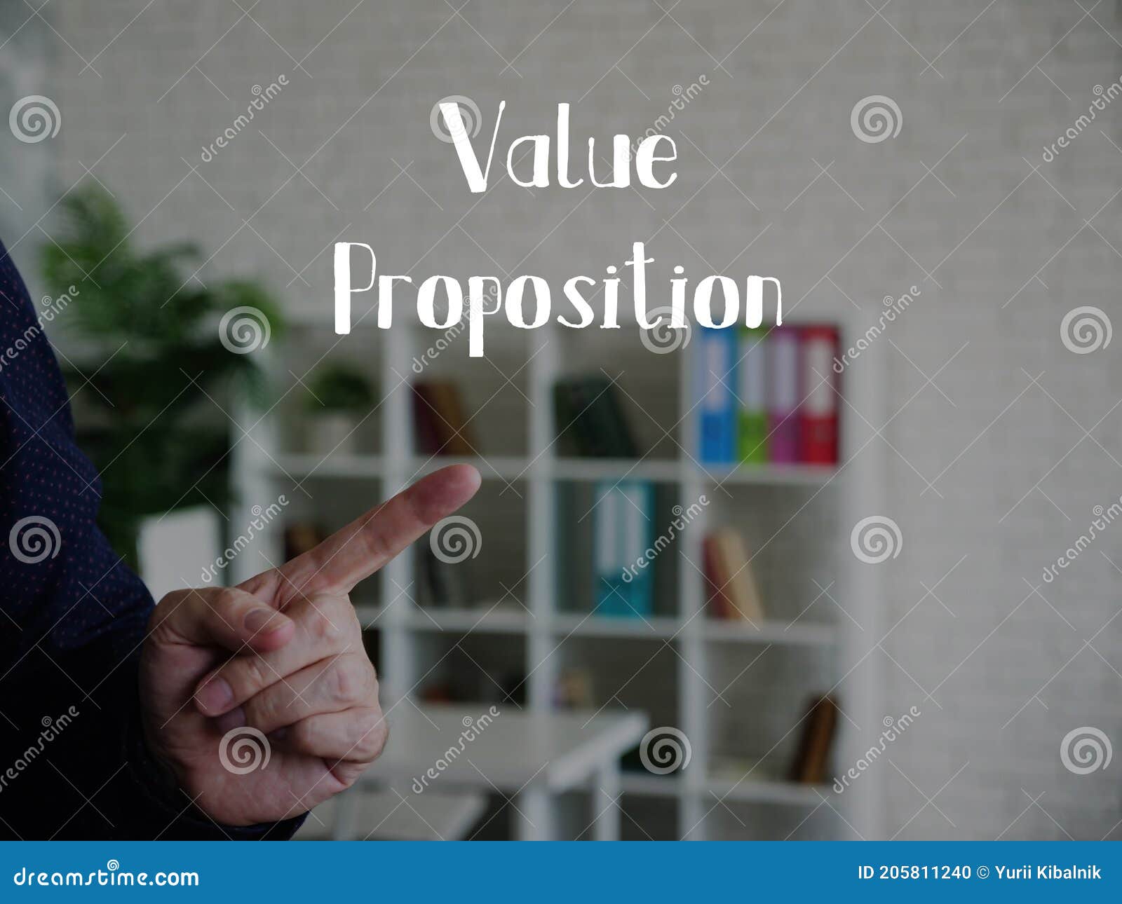 Financial Concept Meaning Value Proposition with Sign on the Sheet ...