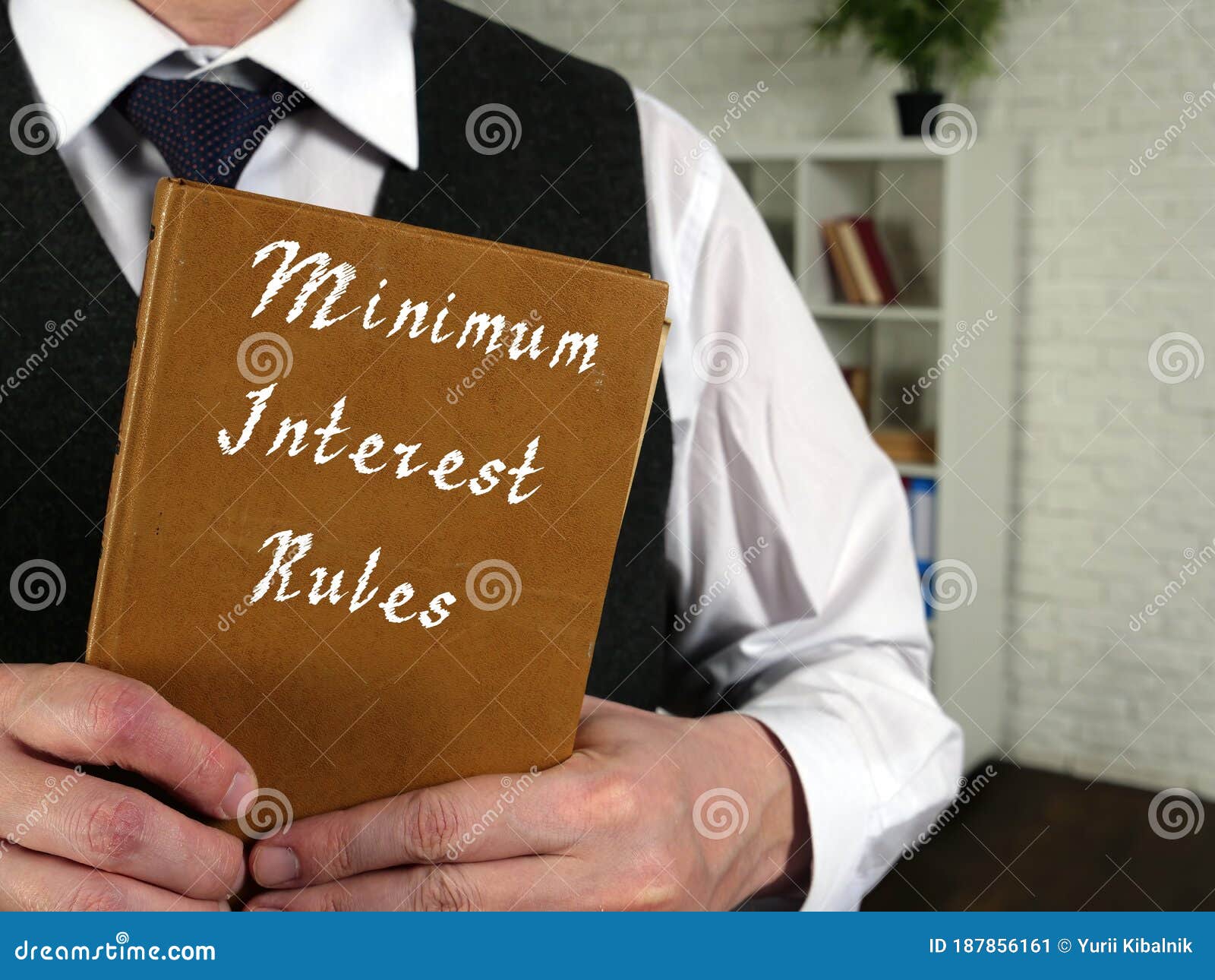 Financial Concept about Minimum-Interest Rules with Inscription on the ...