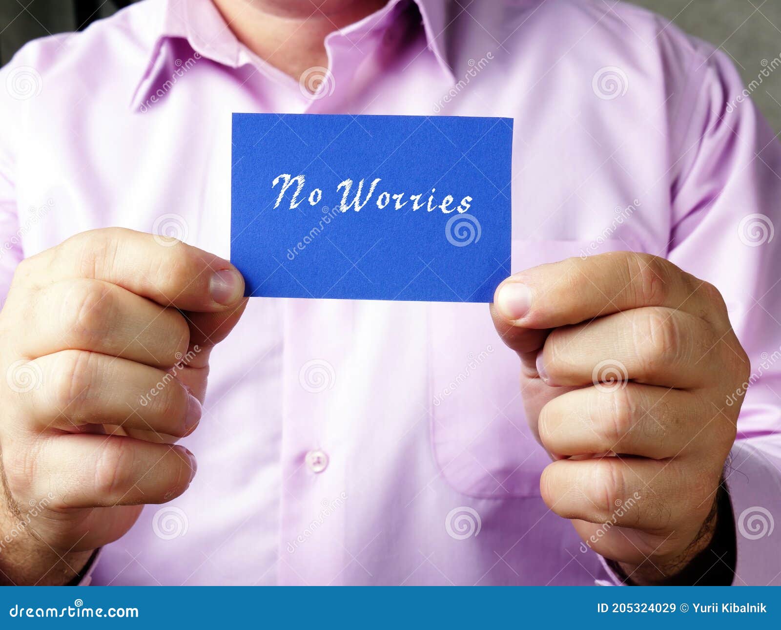 Financial Concept about No Worries S with Phrase on the Page Stock ...