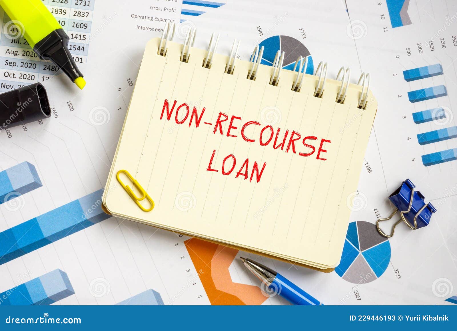 Financial Concept about Non-Recourse Loan with Inscription on the Page ...