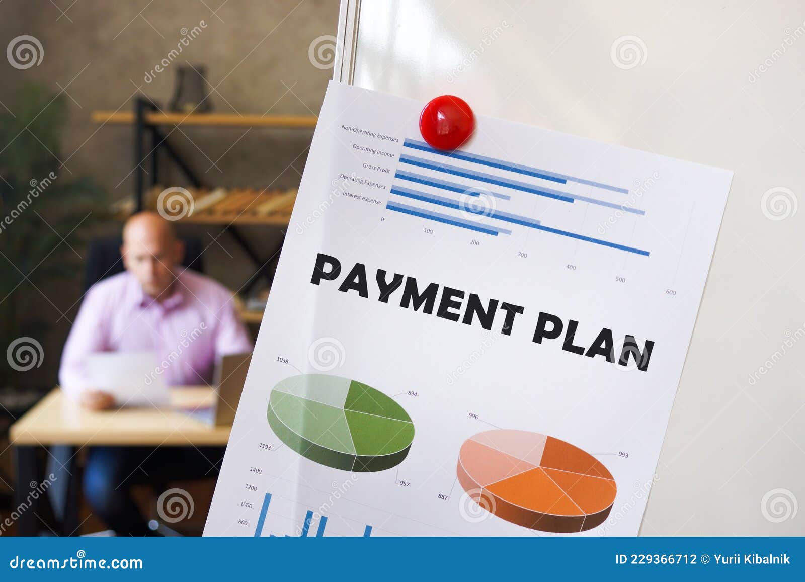 Financial Concept about PAYMENT PLAN with Sign on the Chart Sheet ...