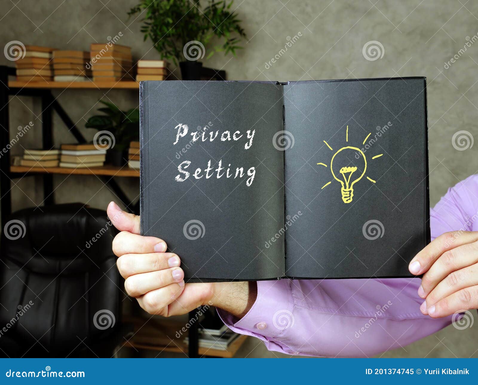 Financial Concept about Privacy Setting with Inscription on the Sheet ...