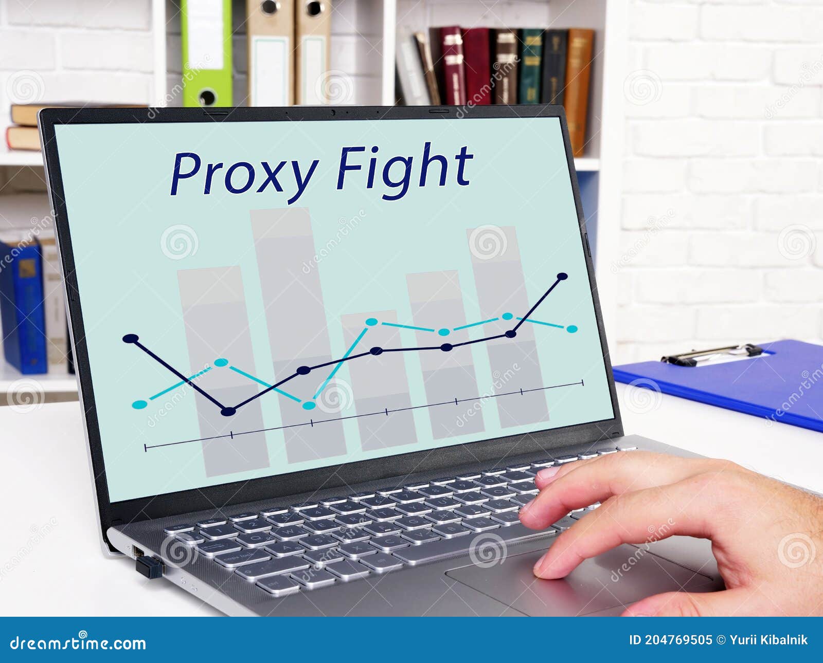 Financial Concept about Proxy Fight with Inscription on the Page Stock ...