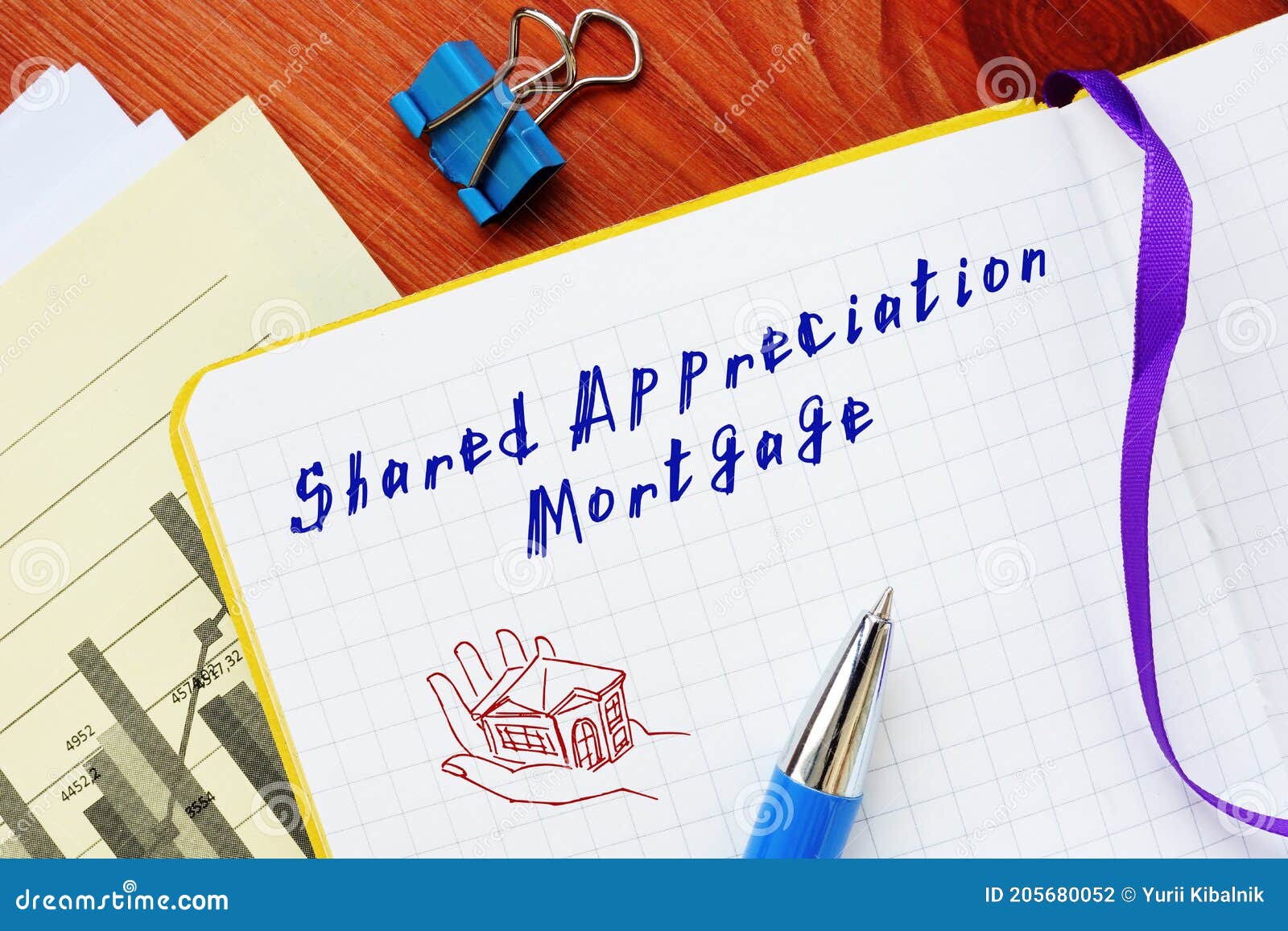 Financial Concept about Shared Appreciation Mortgage with Phrase on the ...