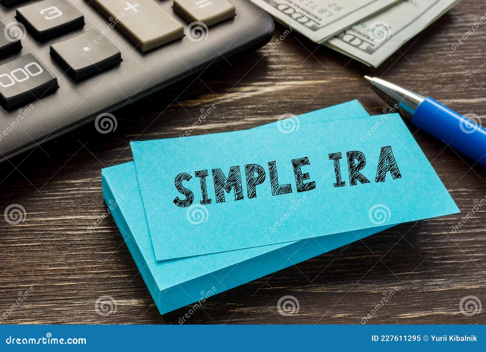 Financial Concept about SIMPLE IRA with Sign on the Page Stock Image ...
