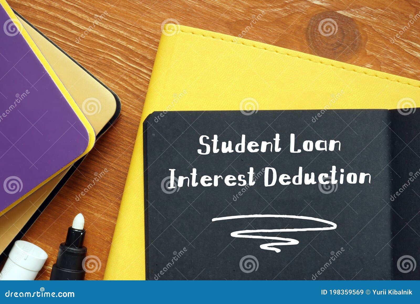 Financial Concept about Student Loan Interest Deduction with Phrase on ...