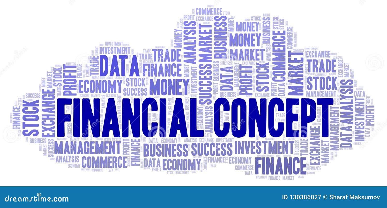 Financial Concept Word Cloud. Stock Illustration - Illustration of ...