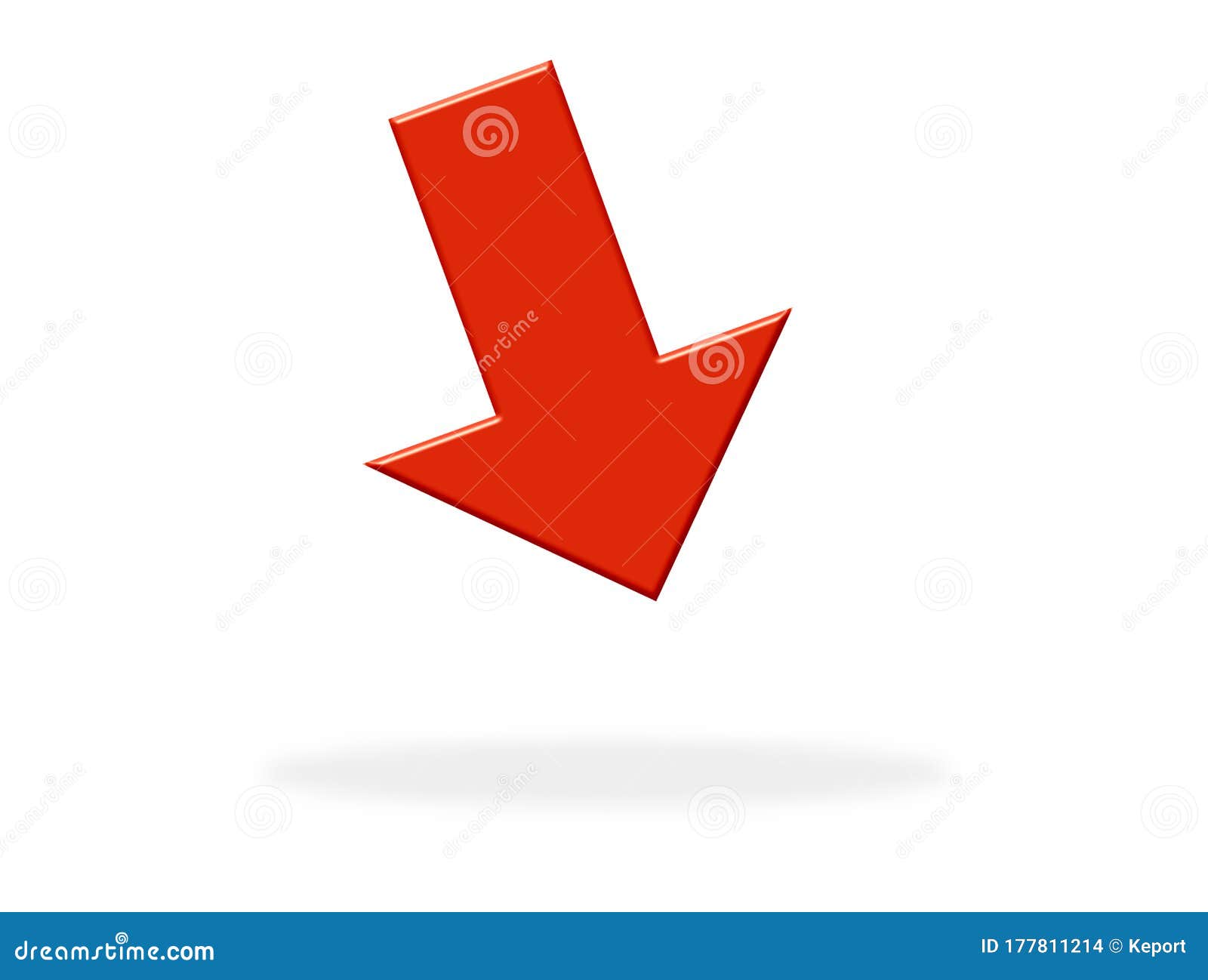 Financial Crash - Red Arrow Showing Down Stock Illustration ...