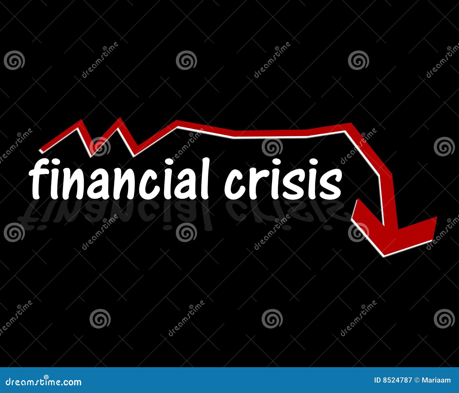 Financial crisis stock illustration. Illustration of market - 8524787