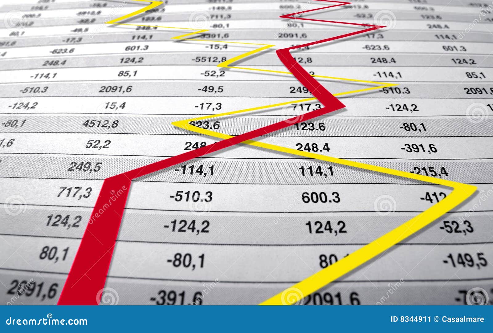 Financial crisis chart stock image. Image of crisis, digital - 8344911