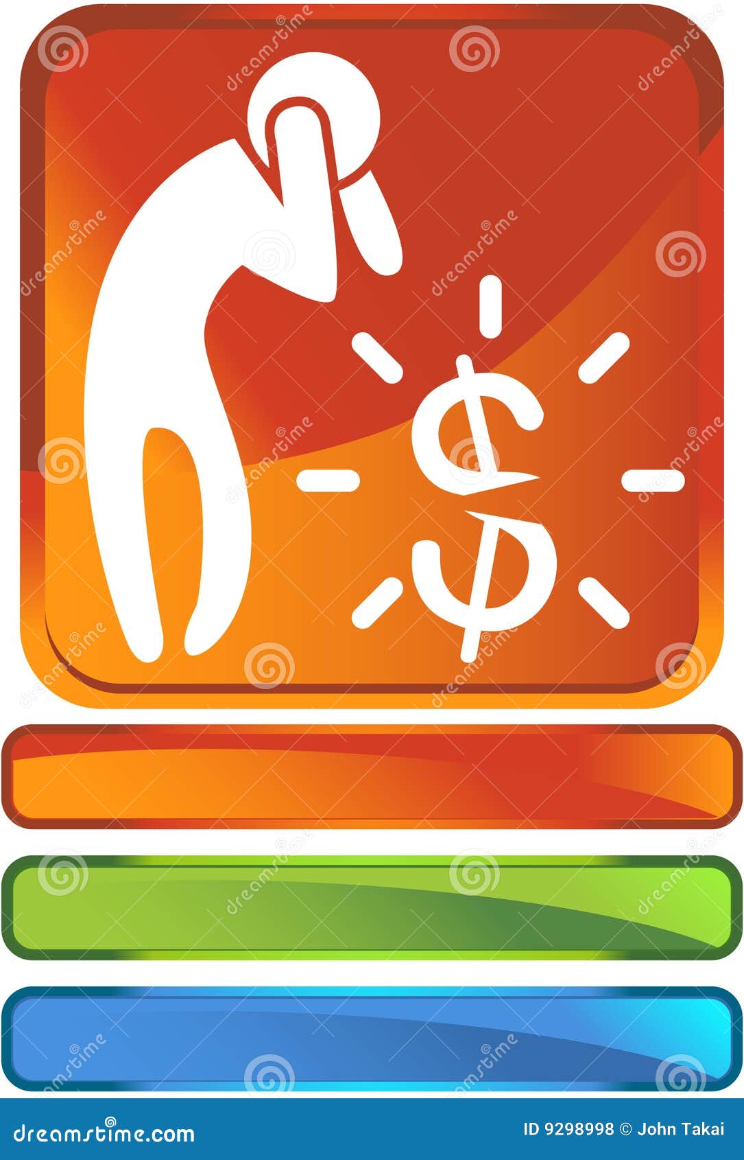 Financial Crisis Icon stock vector. Illustration of icon - 9298998