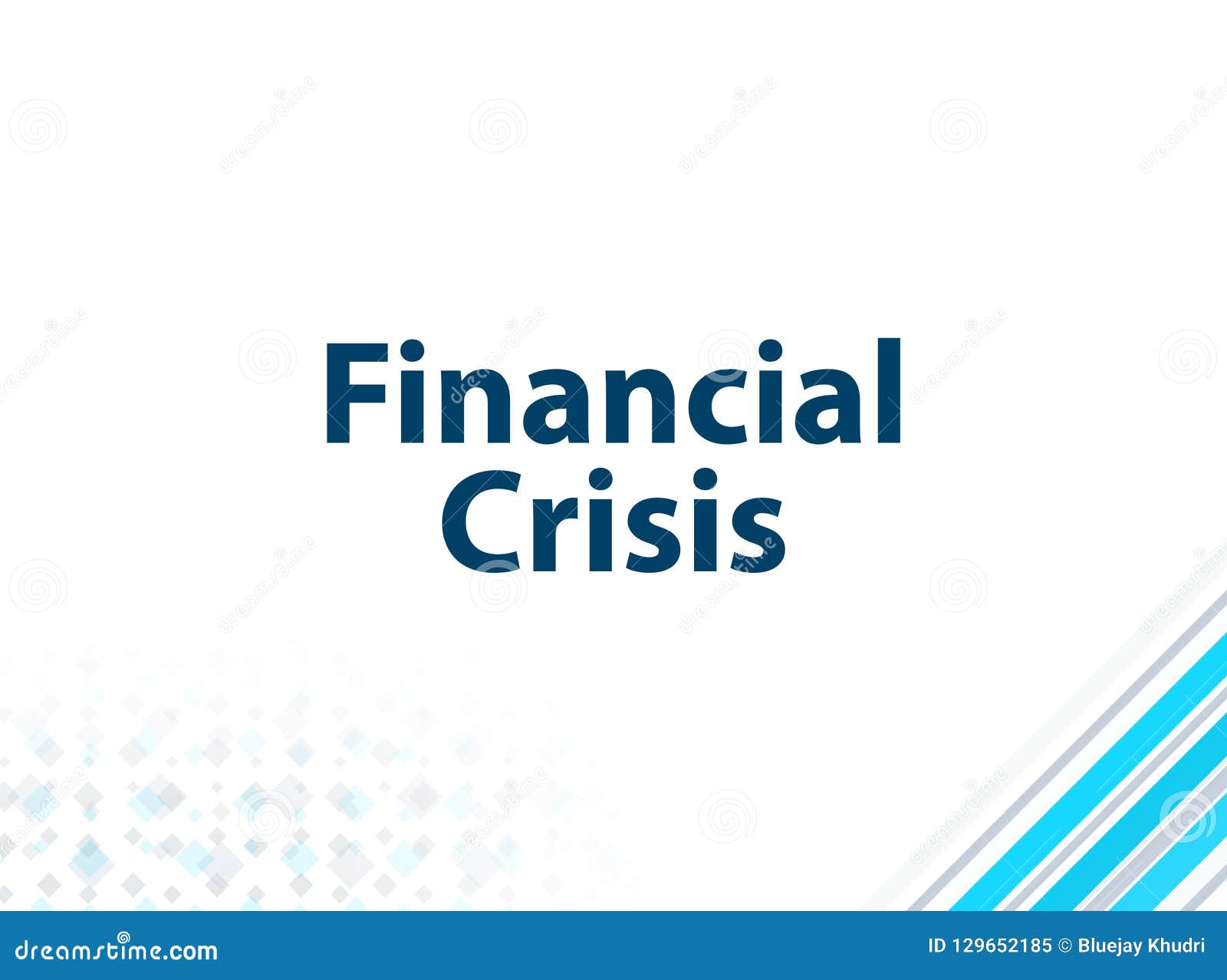 Financial Crisis Modern Flat Design Blue Abstract Background Stock ...