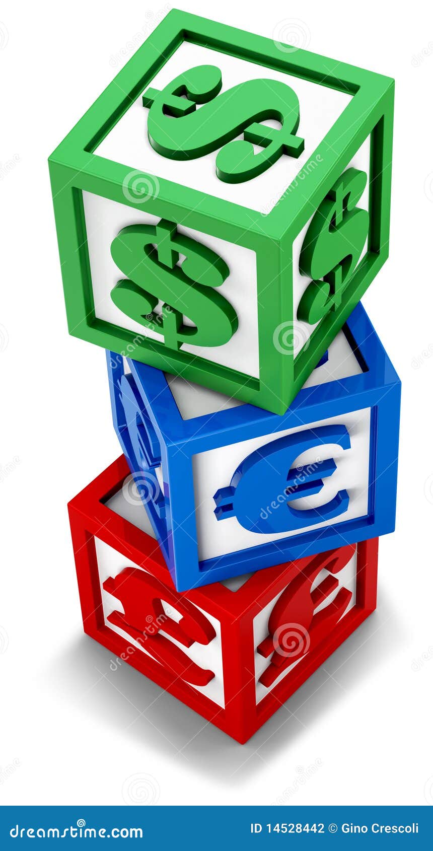 Financial cubes stock illustration. Illustration of idea - 14528442