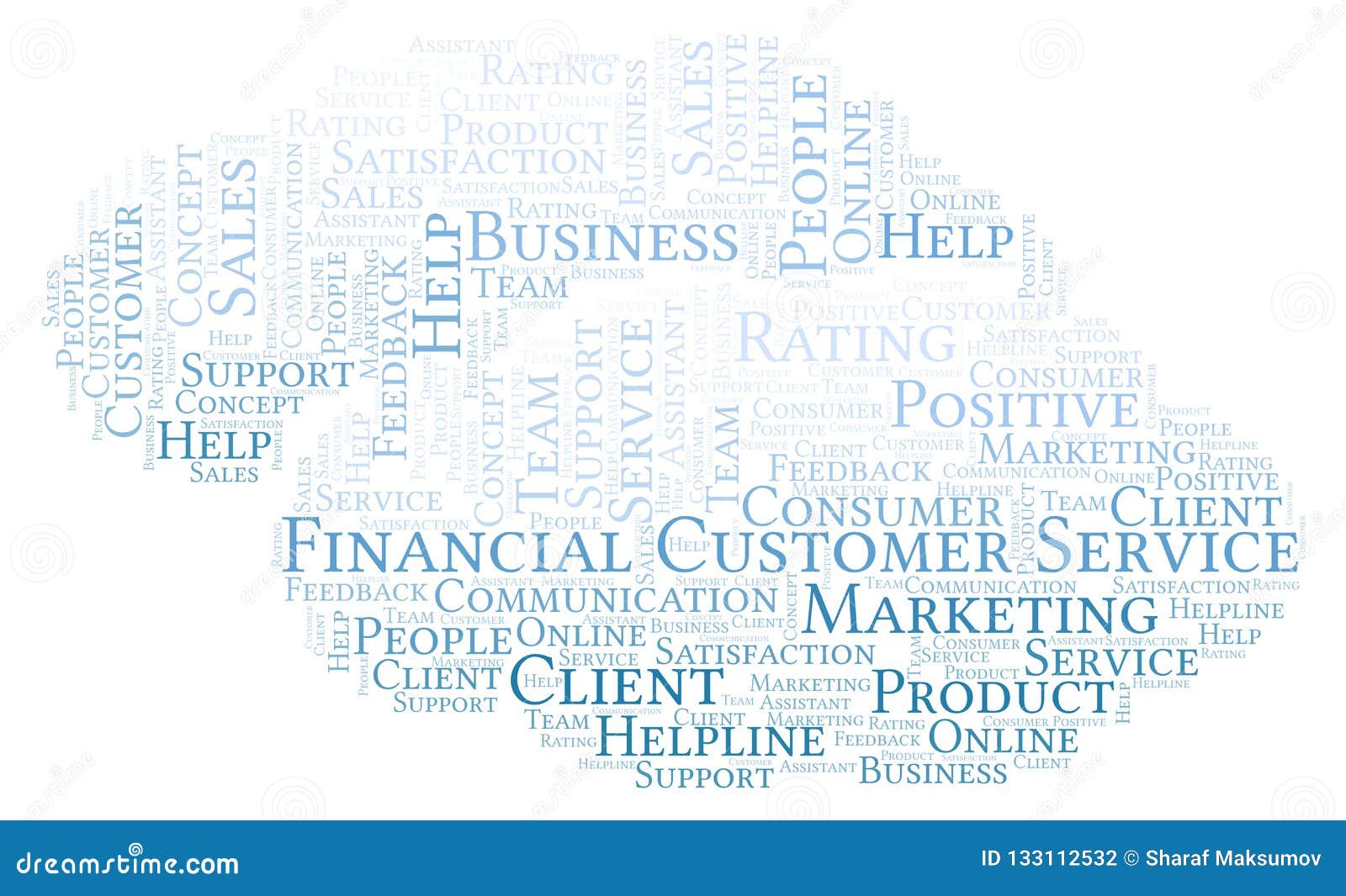 Financial Customer Service Word Cloud Stock Illustration - Illustration ...