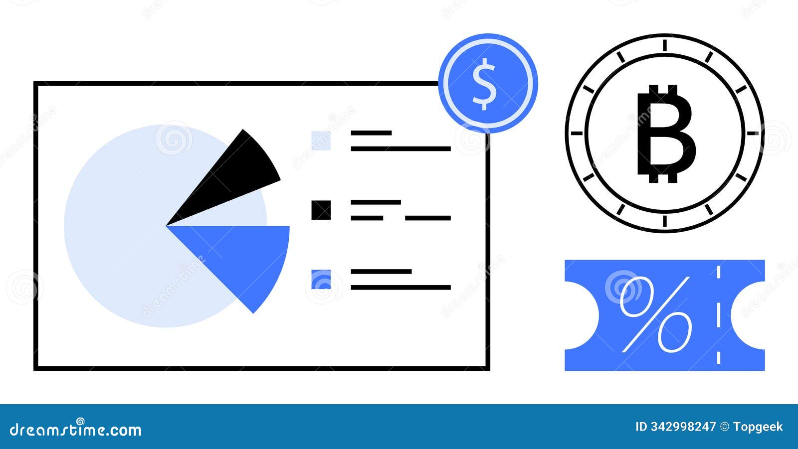 Financial Data Analysis with Cryptocurrency Themes and Revenue Chart ...