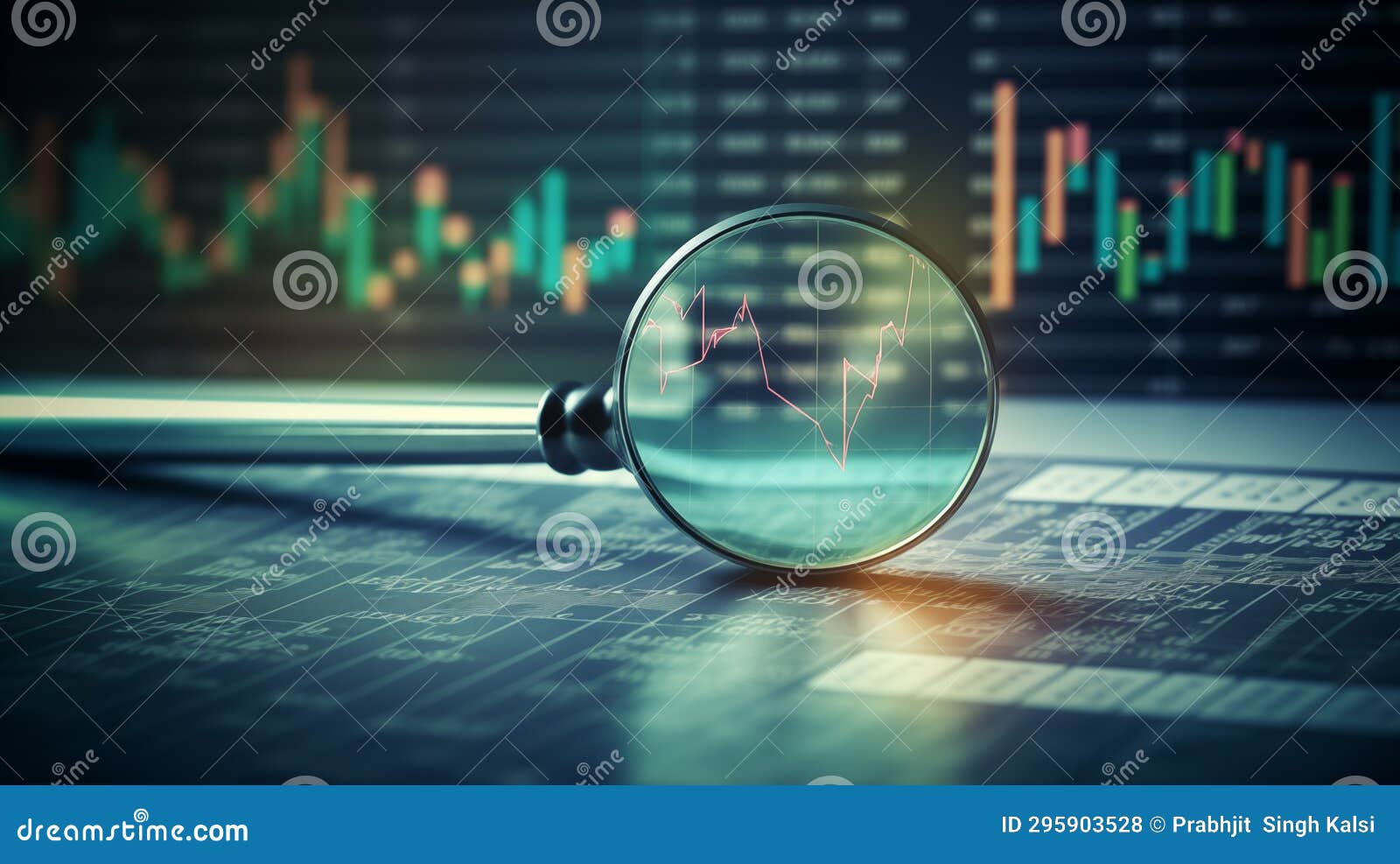 Financial Data Analysis Graph Showing Search Findings Stock ...