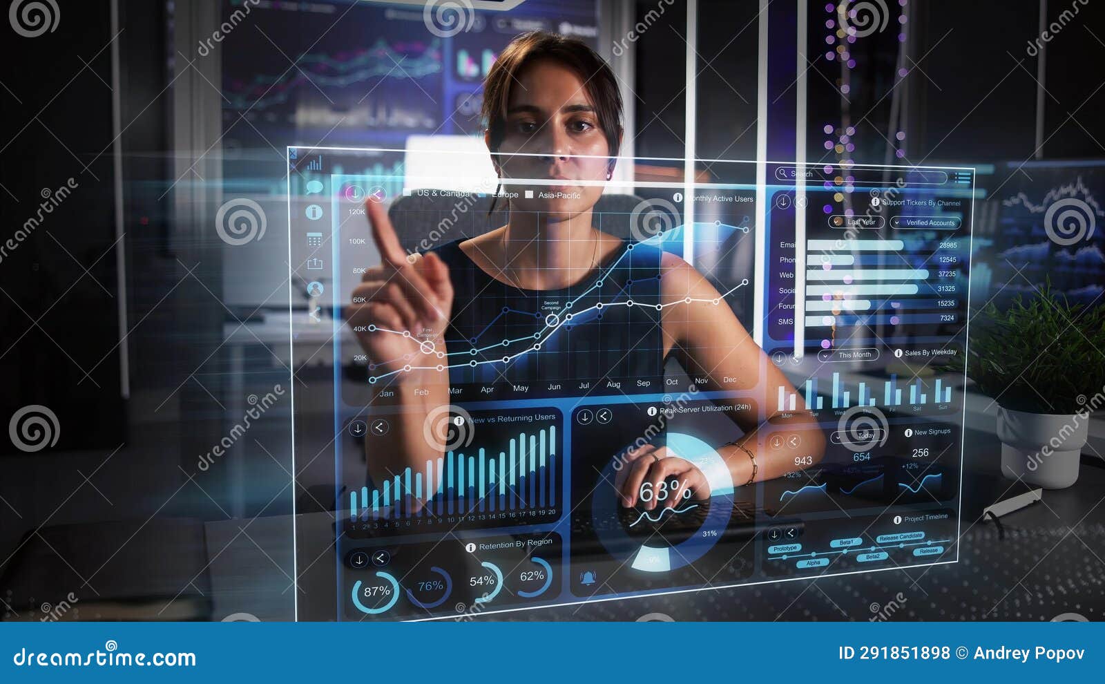 Financial Data Analyst stock photo. Image of business - 291851898