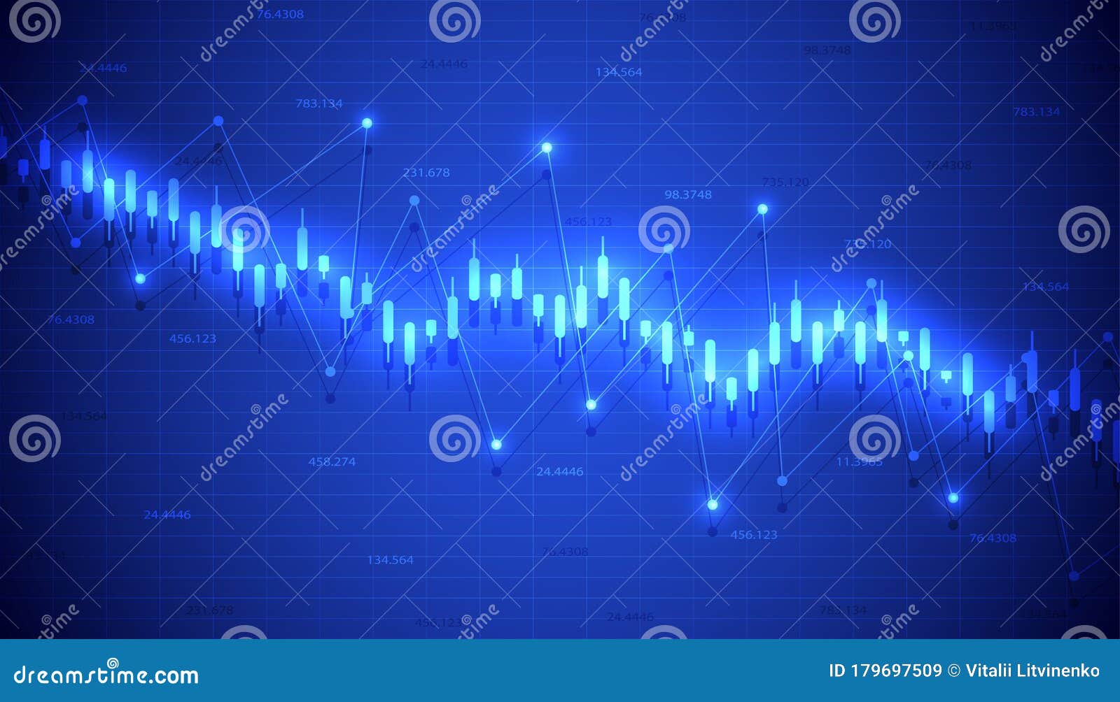 Financial Data Graph Chart, Economic Statistics. Chart Analytics ...
