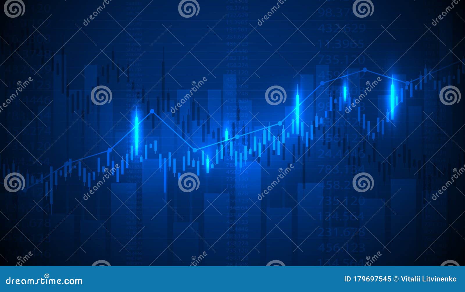 Financial Data Graph Chart, Economic Statistics. Chart Analytics ...