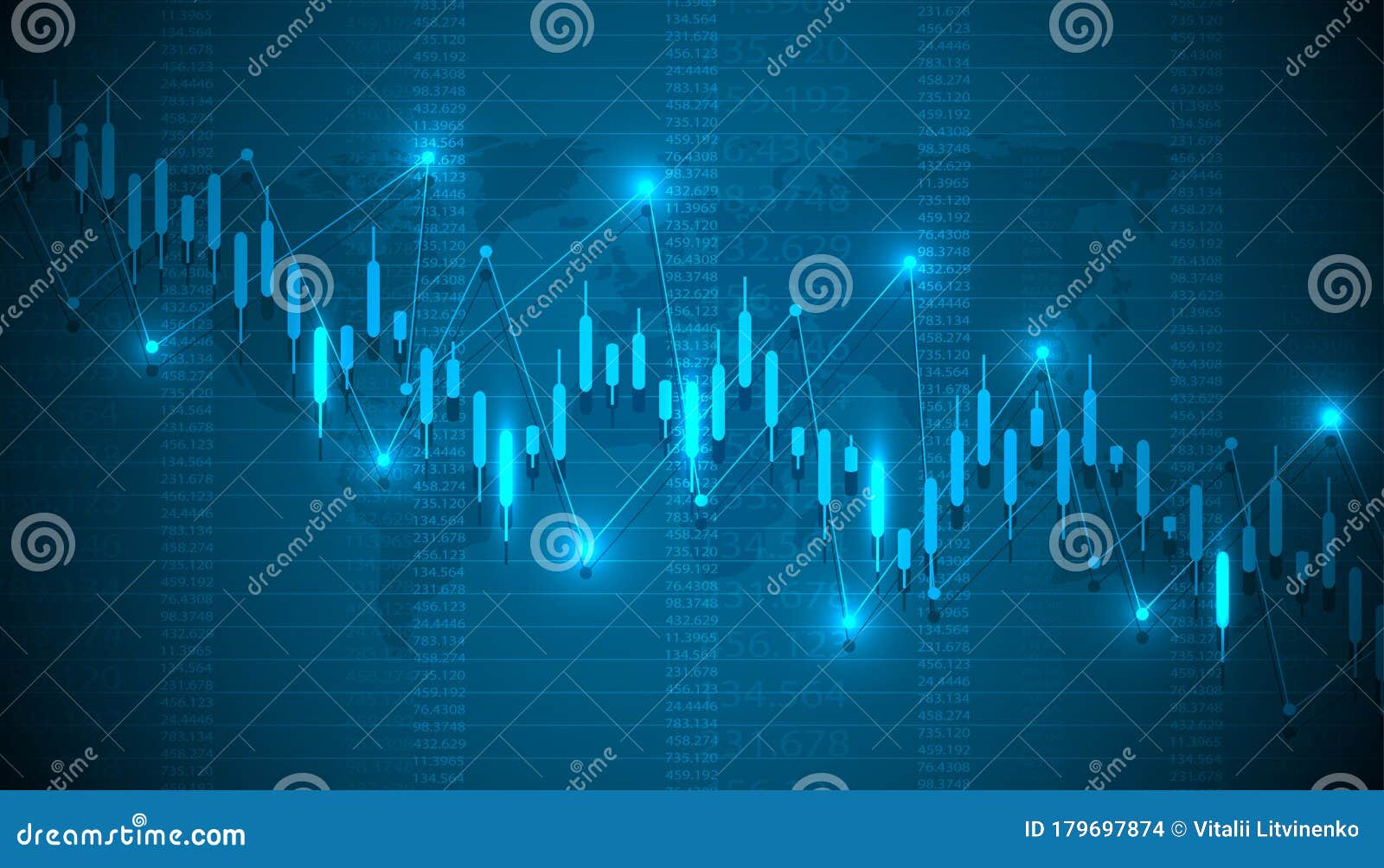 Financial Data Graph Chart, Economic Statistics. Chart Analytics ...
