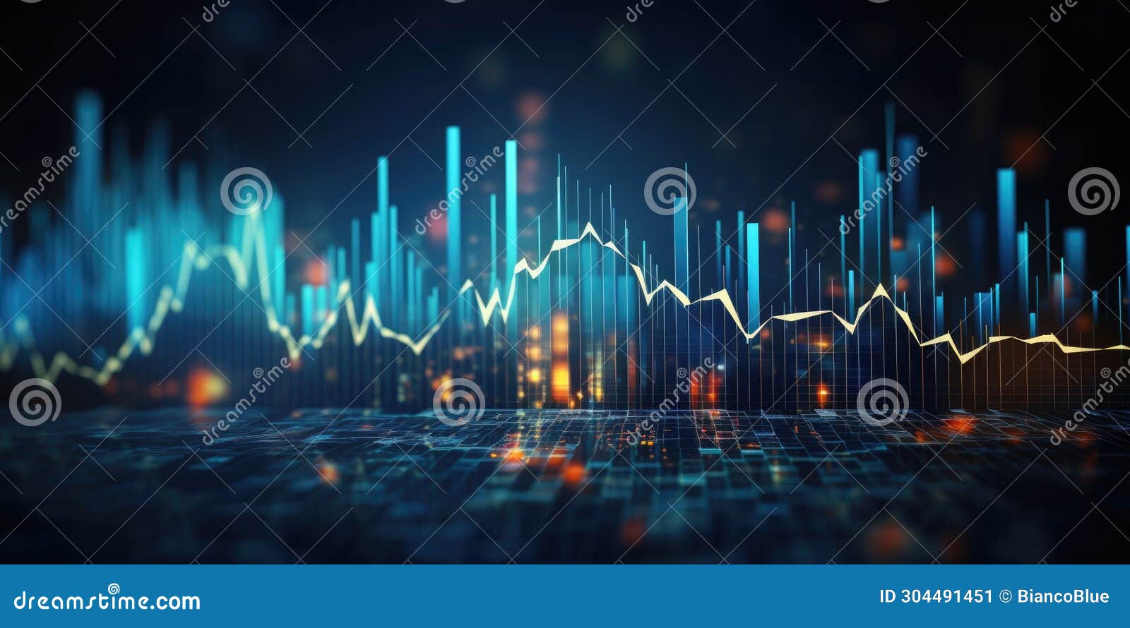 Financial Data Graph Chart Report Statistic Marketing Research ...