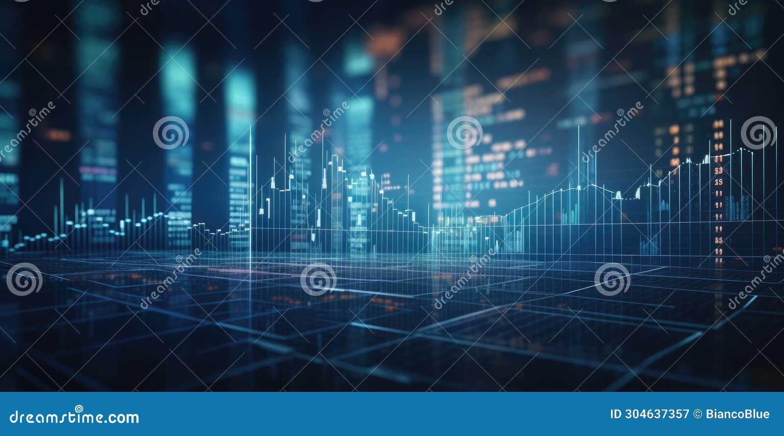 Financial Data Graph Chart Report Statistic Marketing Research ...