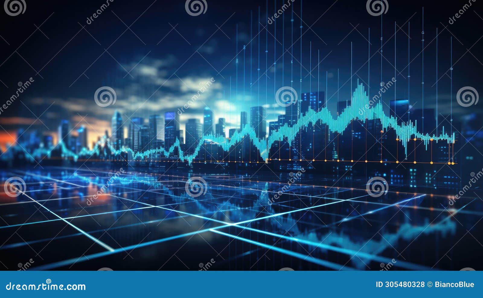 Financial Data Graph Chart Report Statistic Marketing Research. Comeliness Stock Photo - Image ...