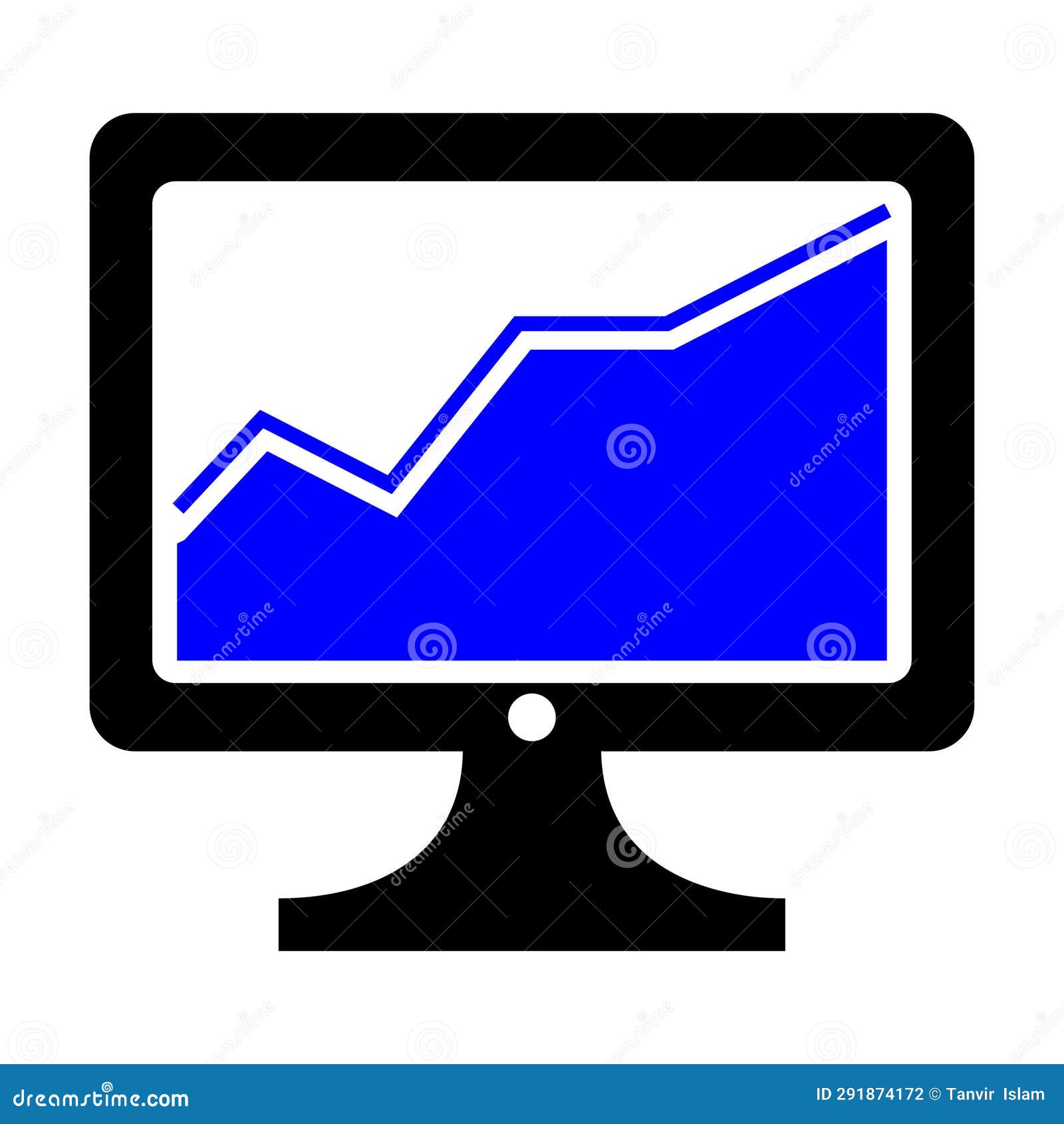 Financial Data Icon stock vector. Illustration of design - 291874172