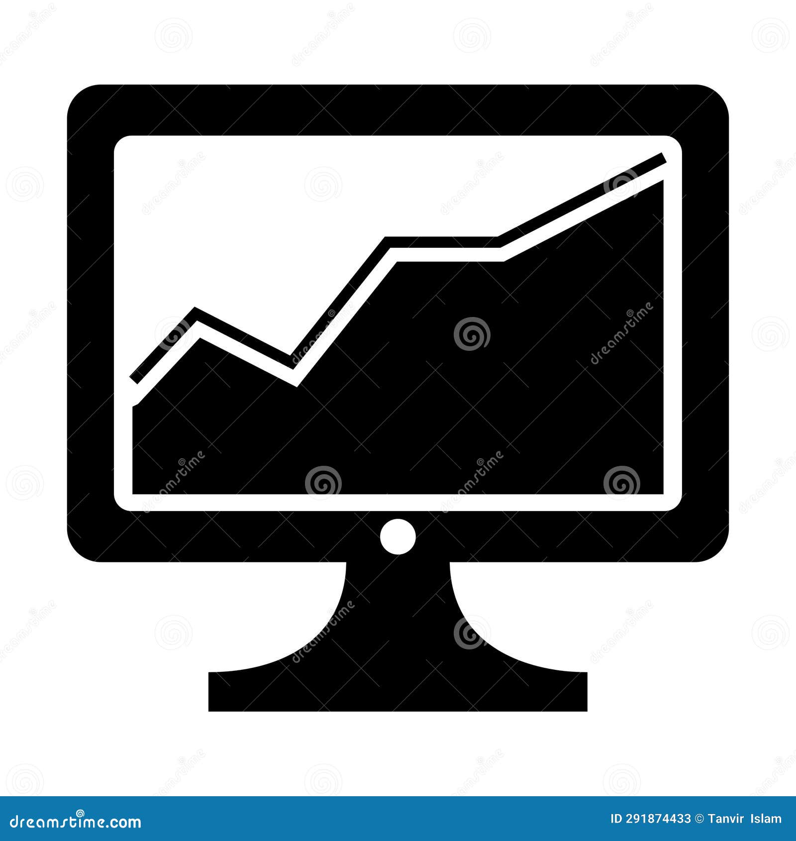 Financial Data Icon stock vector. Illustration of graphic - 291874433
