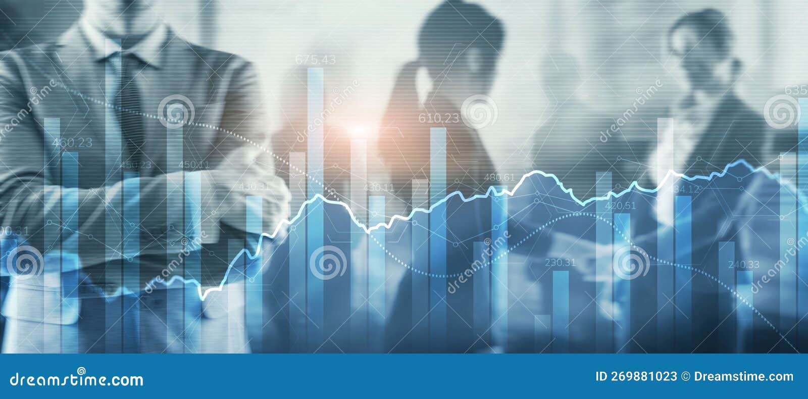 Financial Data on a Monitor As Finance Data Concept. Analytics Concept ...