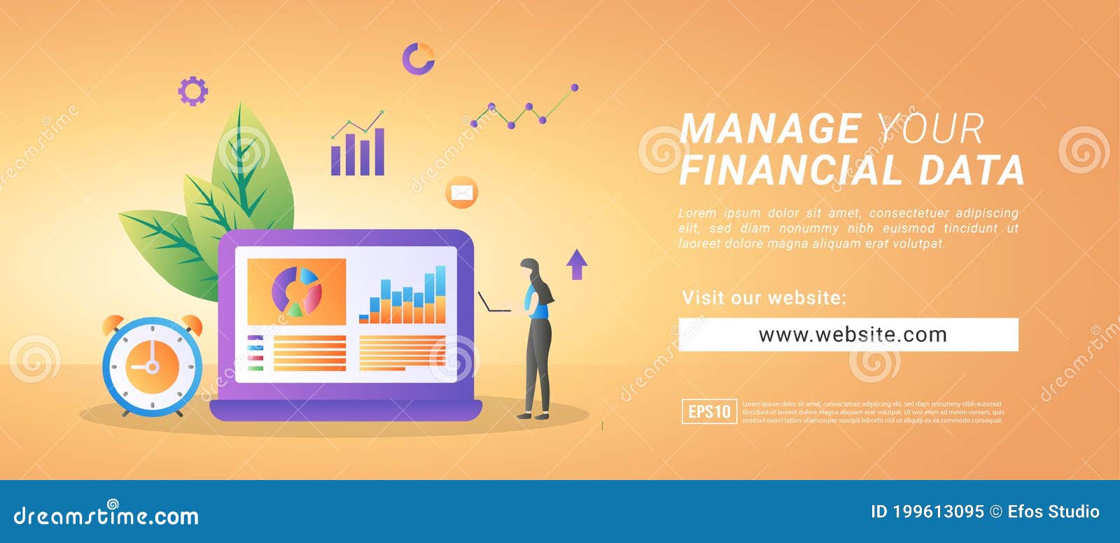 Financial Data Security Banner, Manage Financial Data Properly. Banners ...